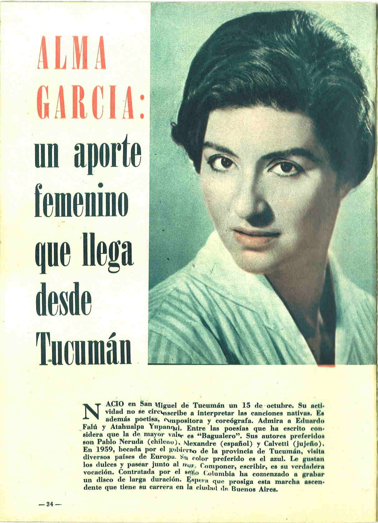 Alma García – Revista Folklore