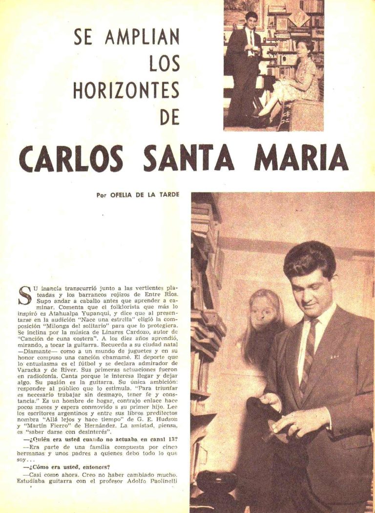Carlos Santa María – Revista Folklore
